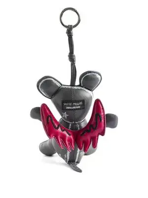 Zadig&Voltaire Sassy Mouse Keyring - Grey