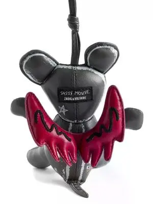 Zadig&Voltaire Sassy Mouse Keyring - Grey