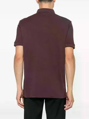 Hugo Logo-patch Polo Shirt - Brown