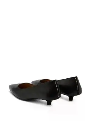 Marsèll Pointed-toe Kitten Heel Pumps - Black
