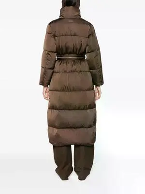 Peserico Monili-chain Belted Puffer Jacket