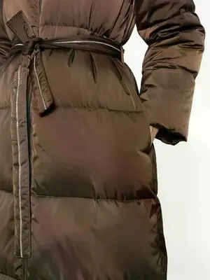 Peserico Monili-chain Belted Puffer Jacket