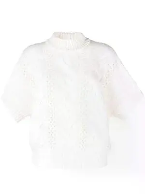 Peserico Open-knit Short-sleeve Jumper