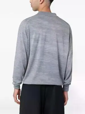 John Smedley Long Sleeve Polo Shirt