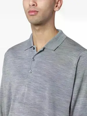 John Smedley Long Sleeve Polo Shirt
