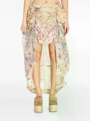 Zimmermann Floral Asymmetric Skirt
