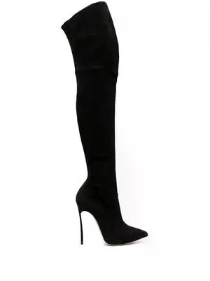 Casadei Blade 115mm Over-the-knee Suede Boots