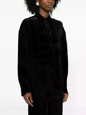 TOTEME Velvet Shirt - Black