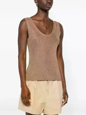 Fabiana Filippi Shimmer Sleeveless Top