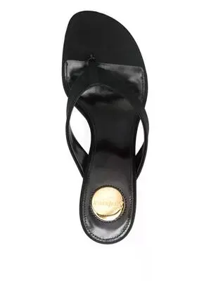 Saint Laurent Logo-heel Thong Sandals