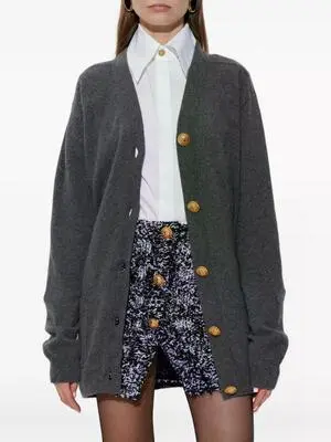 Balmain Button Pockets Cardigan - Grey