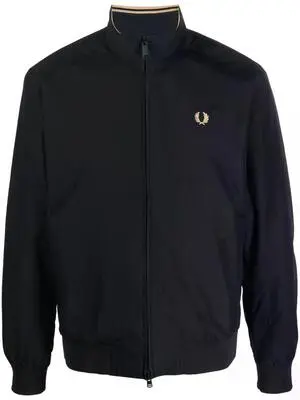 Fred Perry Logo-embroidered Zip-up Jacket