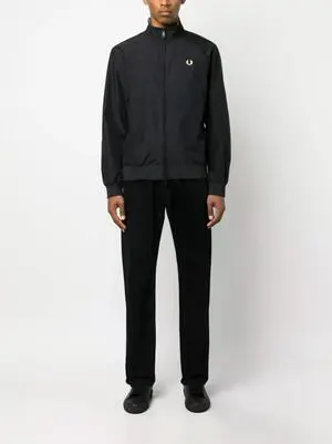 Fred Perry Logo-embroidered Zip-up Jacket