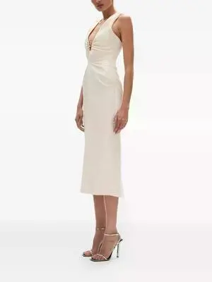 Rachel Gilbert Martina Embellished Midi Dress