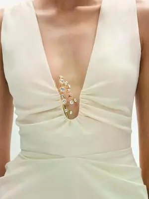 Rachel Gilbert Martina Embellished Midi Dress