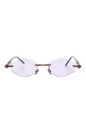 KUBORAUM Geometric-frame Sunglasses - Black