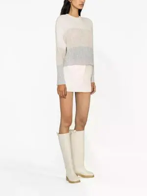 Peserico Colour-block Alpaca-blend Jumper