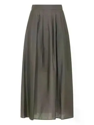 Peserico Pleated Detail Midi Skirt