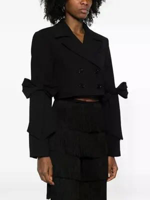 GANNI Double-breasted Cropped Jacket
