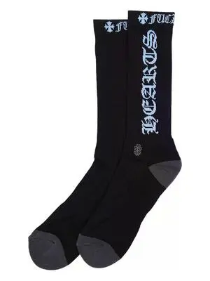 Chrome Hearts Logo Socks - Black