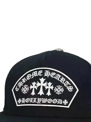 Chrome Hearts Hollywood Triple Cross Embroidered Trucker Cap
