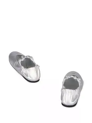 Miu Miu Ruched Nappa Ballet Flats