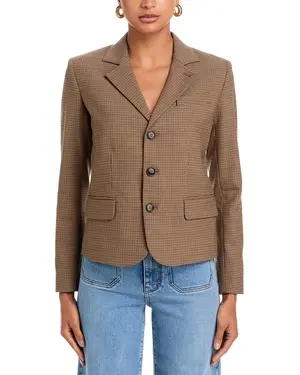 FRAME The Check Smart Blazer