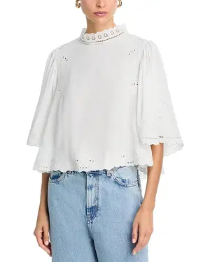 Women's eyelet blouses