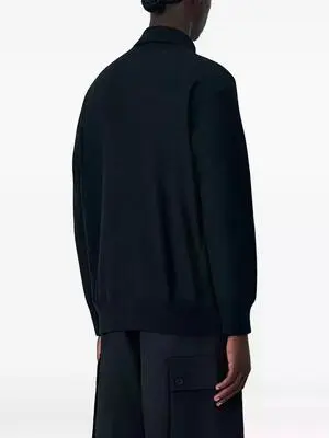 Comme Des Garçons High-neck Ribbed Sweater