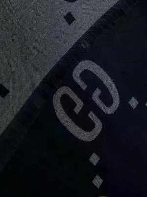 Gucci Gg-jacquard Frayed Scarf