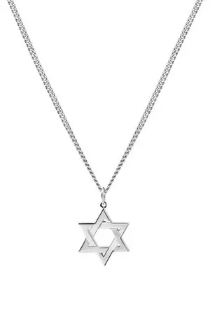 Miansai Star Of David Pendant Necklace - Sterling Silver/polished