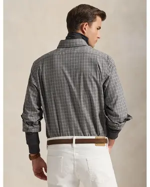 Polo Ralph Lauren Classic Fit Tattersall Poplin Shirt - Grey