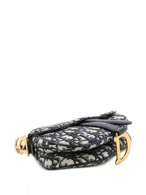 Dior Saddle Handbag Oblique Canvas Mini Shoulder Bag - Blue