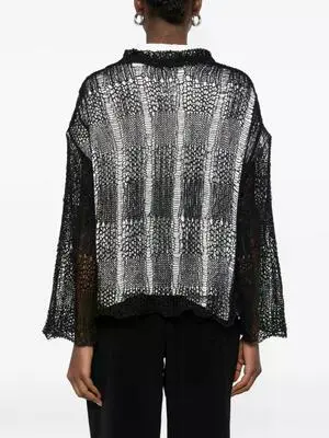 Y’s Open Knit Tie Top