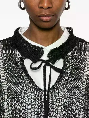 Y’s Open Knit Tie Top
