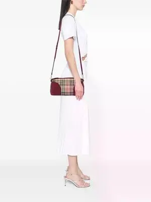Burberry Haymarket Check Coated Canvas Chichester Crossbody Bag