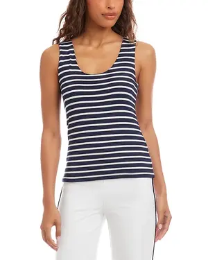 Karen Kane Scoop Neck Double Layer Tank