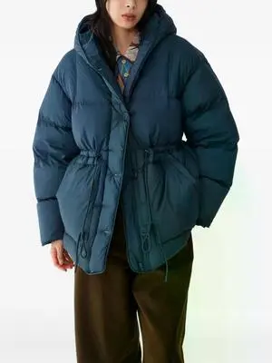 STUDIO TOMBOY Hooded Puffer Jacket - Blue