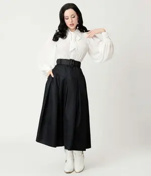 Unique Vintage Loose Fit Bottoms For Women