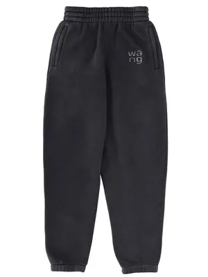 Alexander Wang Jogger Pants With Logo - Black
