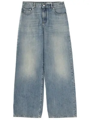 Alexander Mcqueen Wide Leg Jeans For Women
