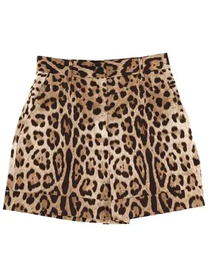 Dolce & Gabbana Leopard Print Shorts