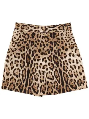 Dolce & Gabbana Leopard Print Shorts