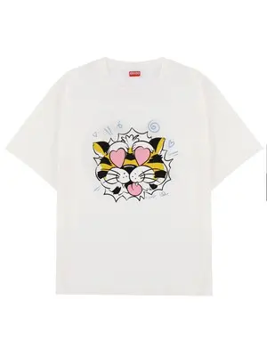 Kenzo Wild Tiger" T-shirt - White