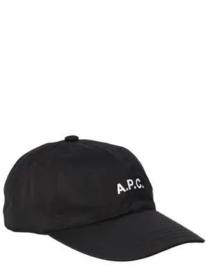 A.p.c. Baseball Cap With Logo - Black