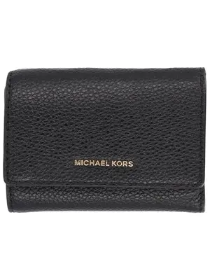 Michael Kors Wallet With Logo - Black