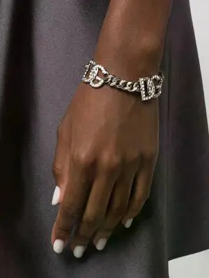 Dolce & Gabbana Crystal-embellished Chain Bracelet