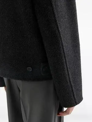 JIL SANDER Textured Wool Jacket - Black