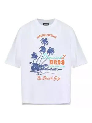 Dsquared2 Tropical-print T-shirt - White