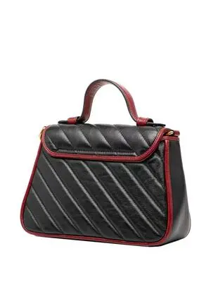 Gucci Gg Marmont Matelasse Leather Torchon Top Handle Satchel